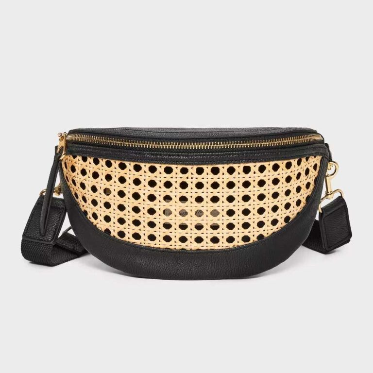 Straw Detail Belt Crossbody Bag - Universal Thread™ Black | Finds Clothing